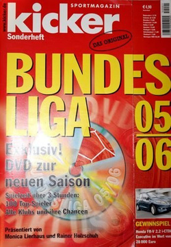 kicker Magazine Fan's Guide - 1. and 2. Bundesliga 2005/2006 + DVD film ...