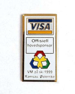FIS Nordic World Ski Championships Ramsau 1999 logo and sponsor Visa ...