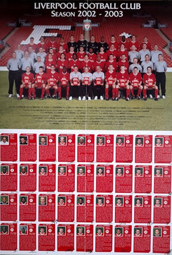 Liverpool FC season 2002-2003 team big poster (official product ...