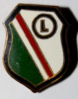Legia Warsaw emblem with black rim (enamel) | Badges \ Poland