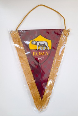 AS Roma crest one side pennant 28 cm (official product) | Pennants \ Others