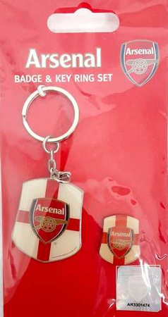 Arsenal FC shield keyring & badge set (official product) | Badges ...