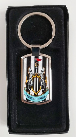 Newcastle United crest and colours keyring (in etui) | Keyrings