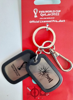 FIFA World Cup Qatar 2022 2.5D keyring with trophy & emblem (Official ...