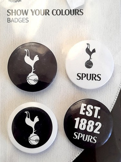 Tottenham Hotspur FC set of 4 button badgee (official product) | Badges ...