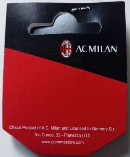 AC Milan black rectangle with logo (Official Licensed Product) | Badges ...