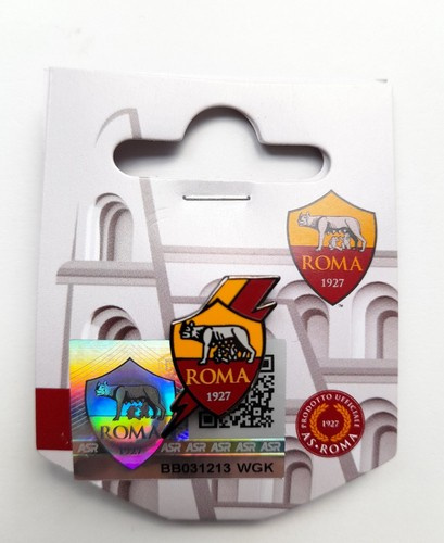 AS Roma crest with lightning enamel (official product) | Badges \ Italy