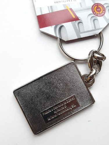 AS Roma rectangle keyring with emblem (official product) | Keyrings