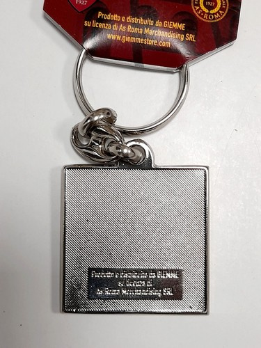 AS Roma square keyring with the name and emblem (official product ...