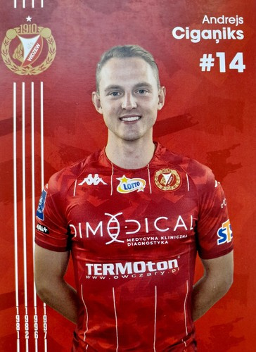 Andrejs Ciganiks - RTS Widzewa Lodz player photo (official product ...