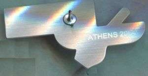 Badge Official Timekeeper SWATCH at the Olympic Games Athens 2004 (1 ...