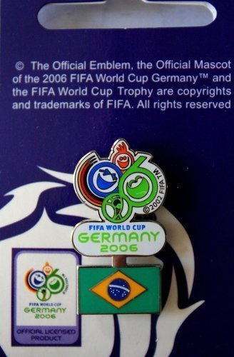 Brazil National Football Team FIFA World Cup Germany 2006 badge pin ...