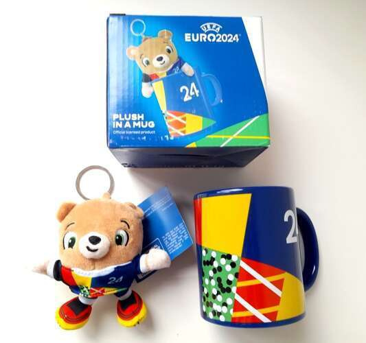 Gift set mascot keyring and mug UEFA Euro 2024 (official licensed ...