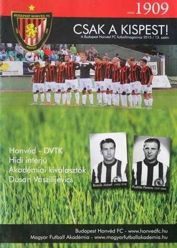 Honved FC - DVTK Diosgyor OTP Bank Liga (26.09.2015) official programme ...