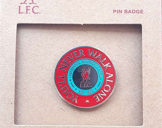 Liverpool FC - You'll Never Walk Alone pin badge (official licensed ...