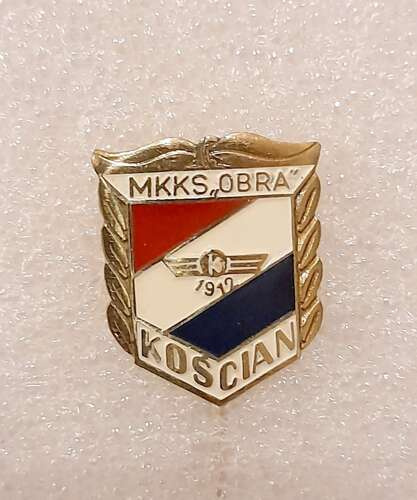 MKKS Obra Kościan crest badge (lacquer) | Badges \ Poland