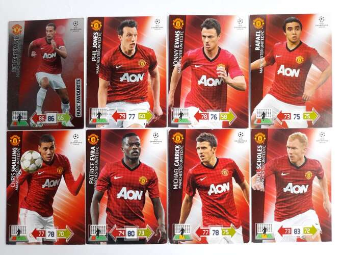 Manchester United UEFA Champions League 2012-2013 players set of 8 ...