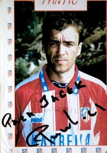 Photo Milinko Pantić (Atletico Madryt) with original autograph | Photos ...