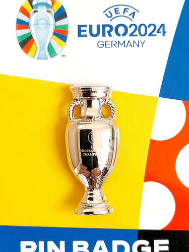 Pin of the 2D trophy UEFA Euro 2024 Germany - badge (Official Licensed ...