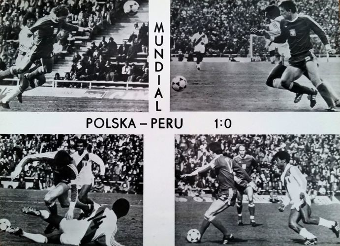 Poland - Peru 1:0 World Cup 1978 (football) postcard | Photos / Postcards