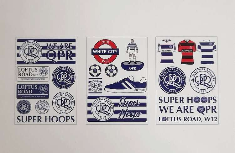 Queens Park Rangers FC 24 piece sticker set (official product) | Other ...