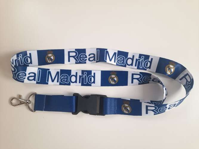 Real Madrid CF key lanyard with stripes (official product) | Other ...
