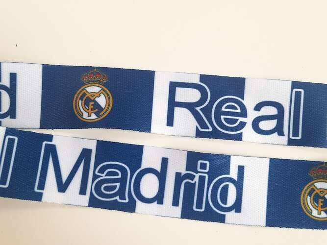 Real Madrid CF key lanyard with stripes (official product) | Other ...