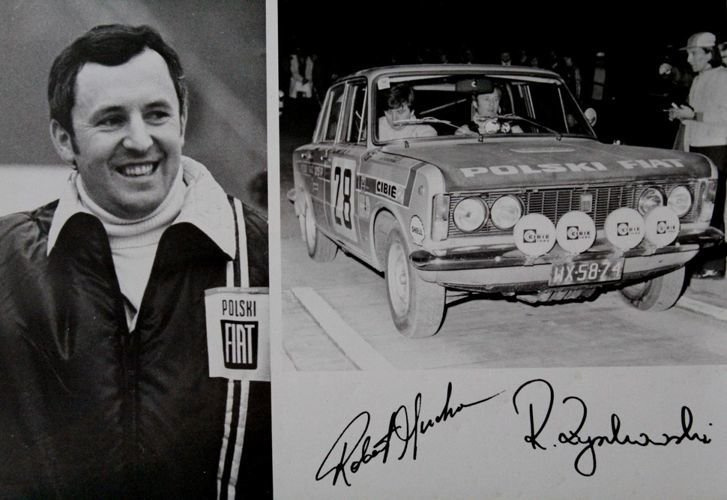 Robert Mucha and Ryszard Zyszkowski (rally cars) postcard | Photos / Postcards
