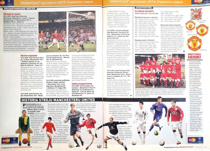 The Great Clubs of Europe - Manchester United (Przeglad Sportowy ...