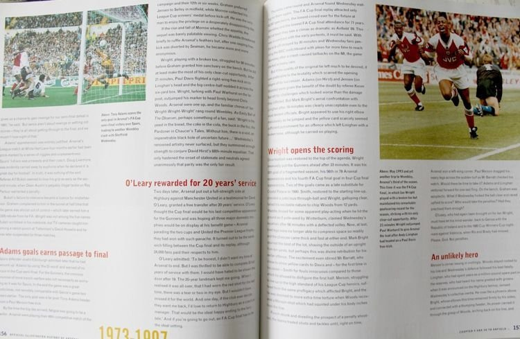 The Official illustrated history of Arsenal 1886-2005 | Sports Books ...