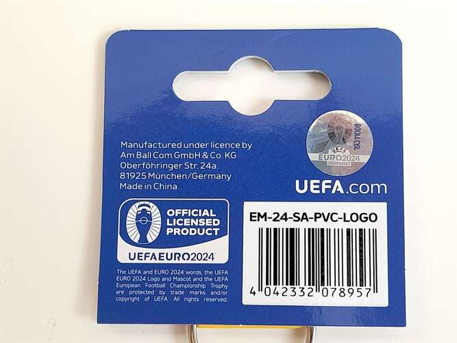 UEFA Euro 2024 Germany logo PVC keyring (Official Licensed Product ...