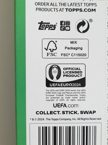 UEFA Euro 2024 Germany topps Ecopack 41 stickers + Gold Signature ...