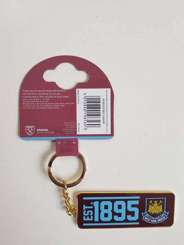 West Ham United keyring - plate with date of established (official ...