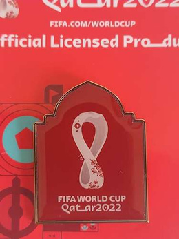FIFA World Cup Qatar 2022 logo on the shield badge (Official Licensed ...
