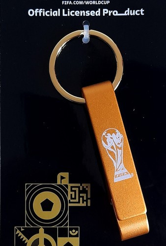 FIFA World Cup Qatar 2022 golden keyring with bottle opener (Official ...