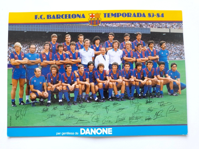 FC Barcelona 1983-84 football team photo (official product) | Photos ...