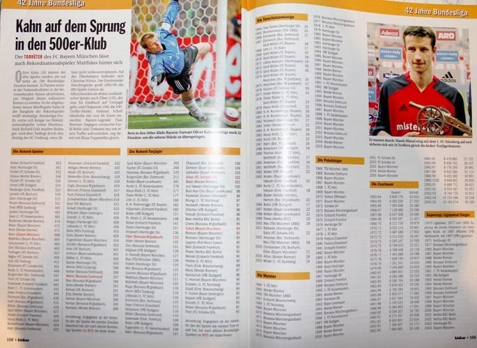kicker Magazine Fan's Guide - 1. and 2. Bundesliga 2005/2006 + DVD film ...