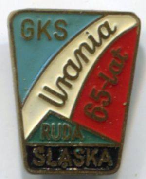 65 years of GKS Urania Ruda Śląska (lacquer) | Badges \ Poland
