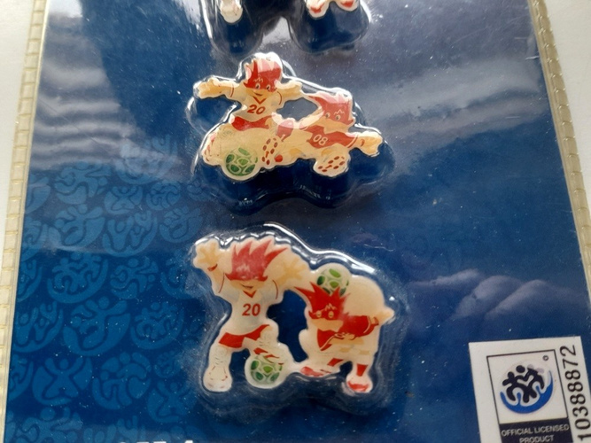 UEFA Euro 2008 Austria-Switzerland mascots set of 3 pin badges ...