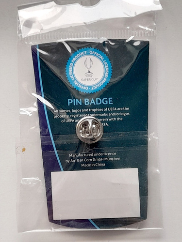 Atletico Madrid UEFA Super Cup 2012 winner pin badge (official product ...